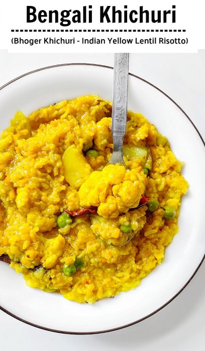 Bengali Khichuri (Bhoger Khichuri) Moong Dal Khichdi