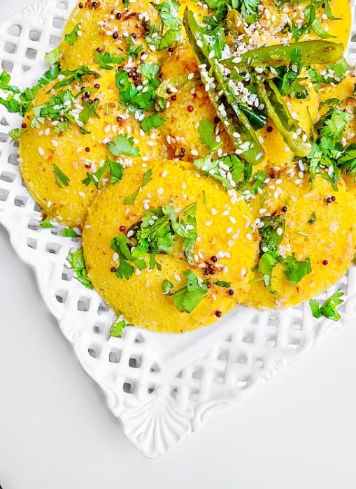 Idli Dhokla (Instant Dhokla Recipe) Glutenfree + Vegan