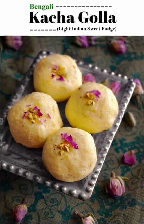 Bengali Kacha Golla - Light Indian Sweet (using Ricotta)