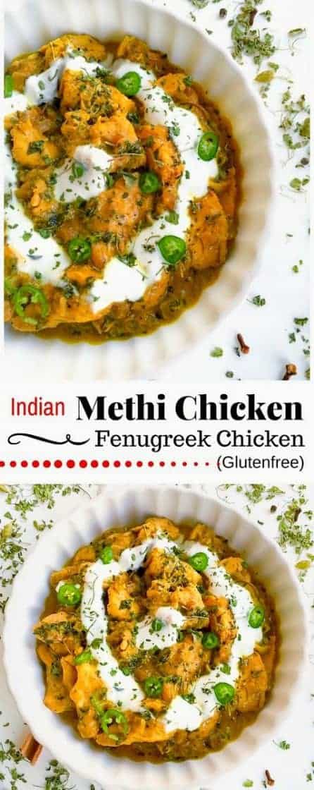 Indian Methi Chicken - Murg Methi (Fenugreek Chicken) #keto