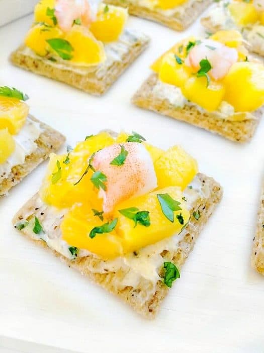 Mango Shrimp Bites | Quick Mango Shrimp Appetizer #eastersnacks