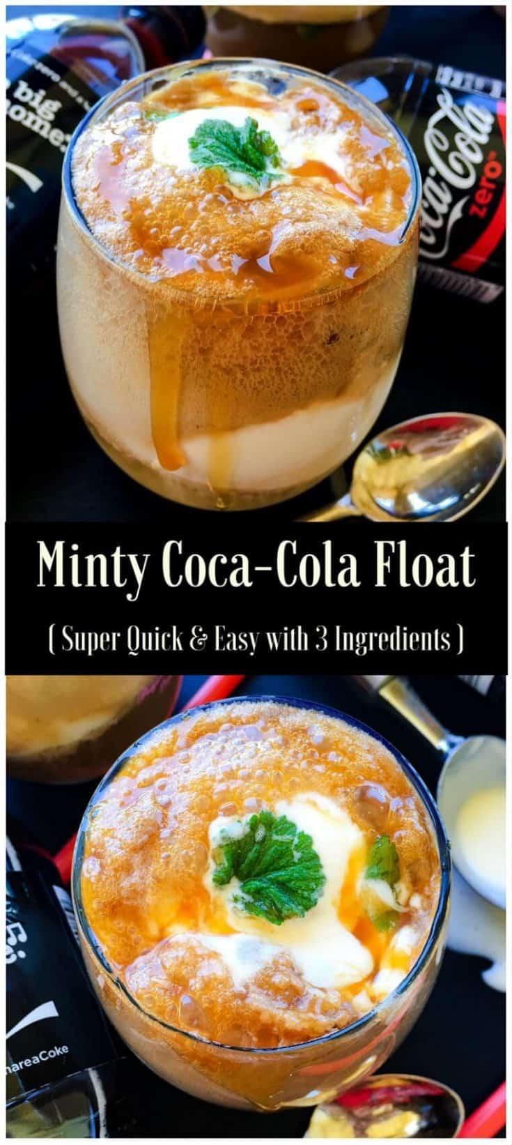 Coca-Cola Mint Float - (Super Quick & Easy with 3 Ingredients)