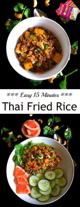 Thai Fried Rice - Easy 15 Minutes (V+GF) Freezable