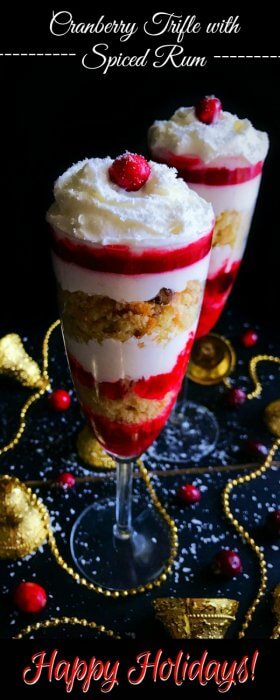 Spiced Rum Cranberry Trifle - 15 minutes recipe