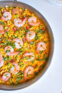 Easy Shrimp and Sausage Paella Recipe (Tips for Perfect Paella) #paella
