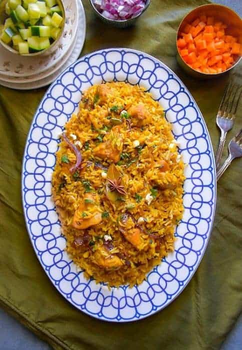 Quick and Lighter Chicken Biryani (Using Brown Rice)