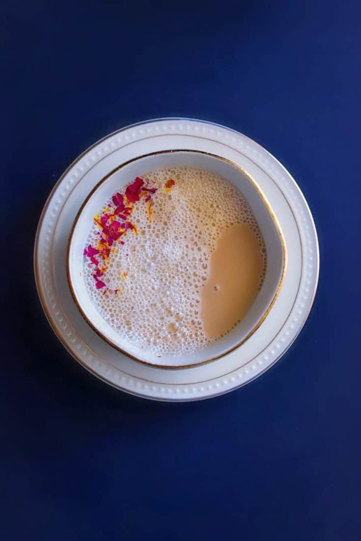 Saffron - Rose Chai Tea Recipe - Masala Recipe Included