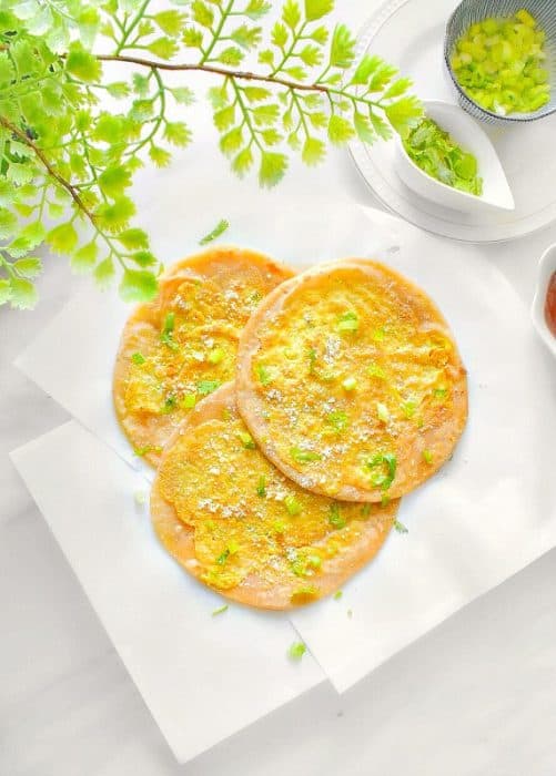 Anda Paratha - Egg Paratha (Egg Layered Indian Flatbread)