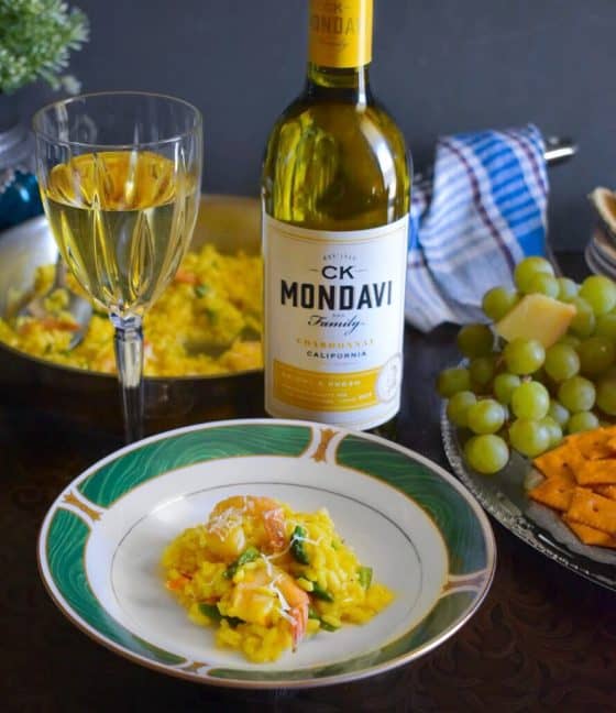 Saffron, Shrimp and Asparagus Risotto - 30 Minutes Risotto