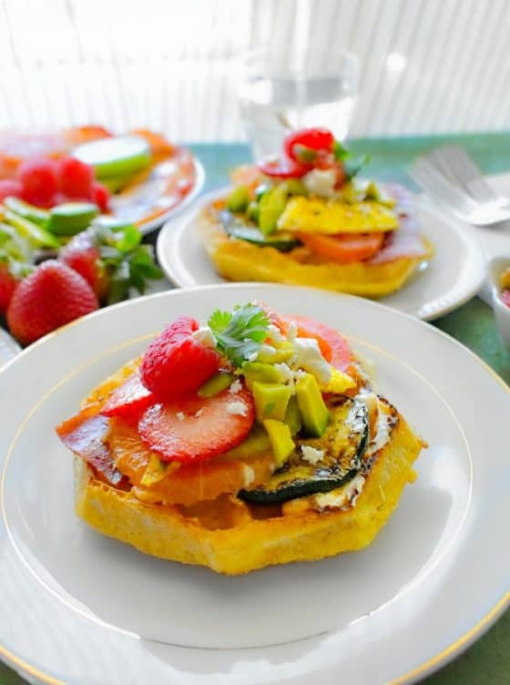 Best Ever Summer Waffle Sandwich - Breakfast Waffle Sandwich