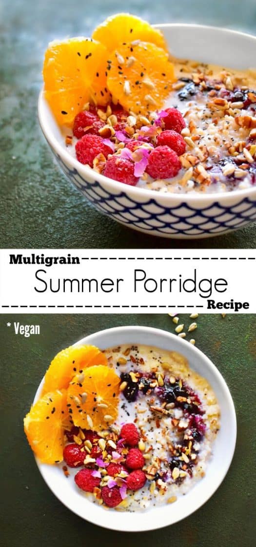Multigrain Porridge Recipe #immunity #porridge #vegan
