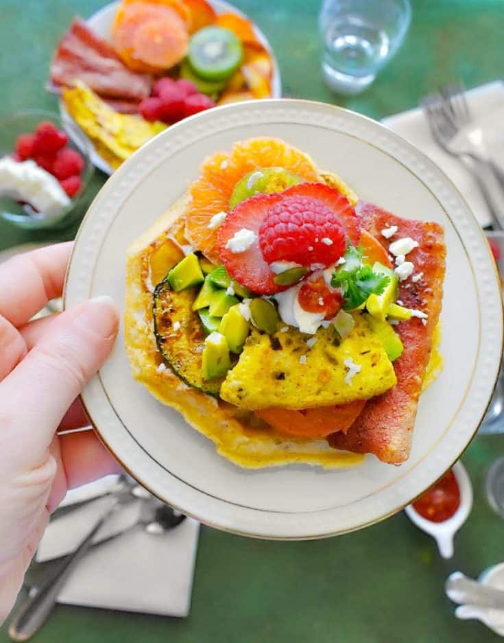 Best Ever Summer Waffle Sandwich - Breakfast Waffle Sandwich