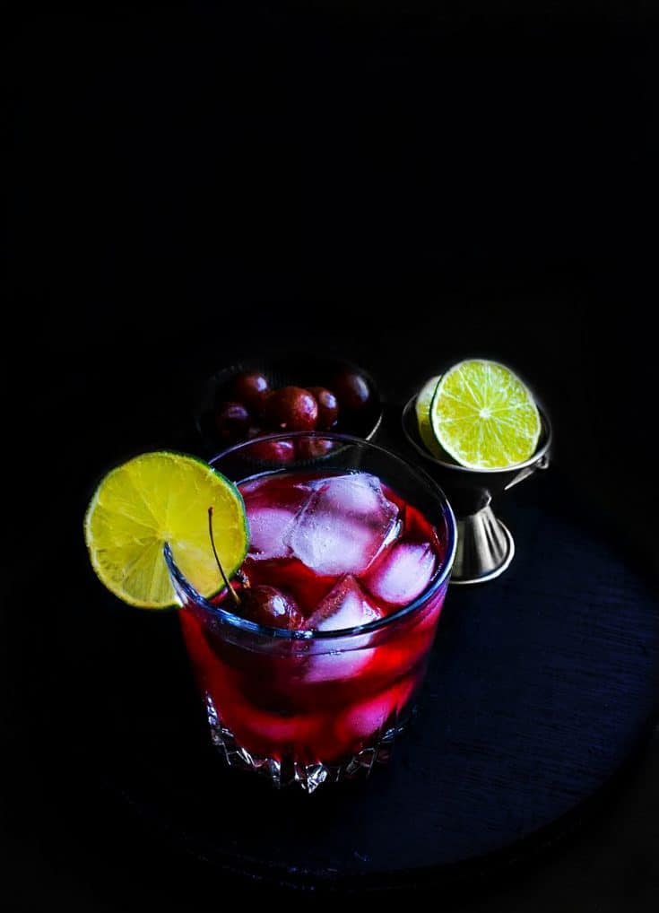 Quick Cherry Vodka Lemonade (Perfect Party Cocktail) #gameday