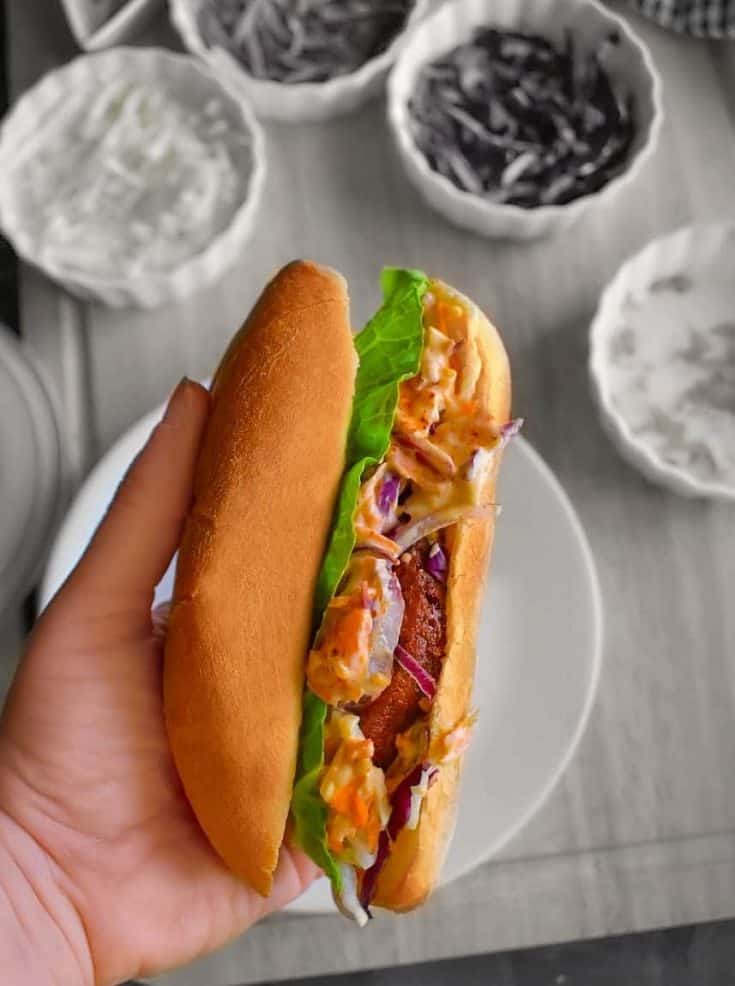 Ultimate Veggie Po-Boy Sandwich (Vegan) #gamedaysandwich