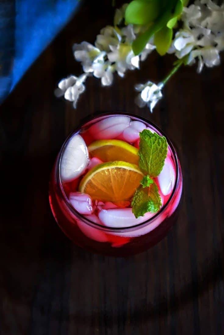 Hibiscus Gin Fizz Recipe (Using Steviva) #KetoRecipe