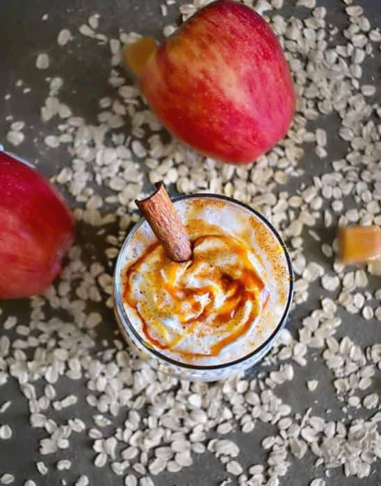 Caramel Apple Pie Smoothie Recipe (V+GF) 2 Ways