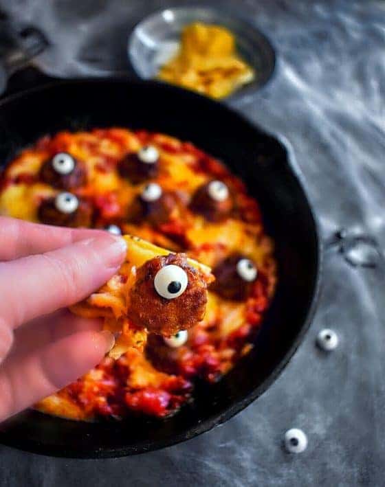 Cheesy Monster Dip (15 Minutes & Glutenfree Recipe) #halloween