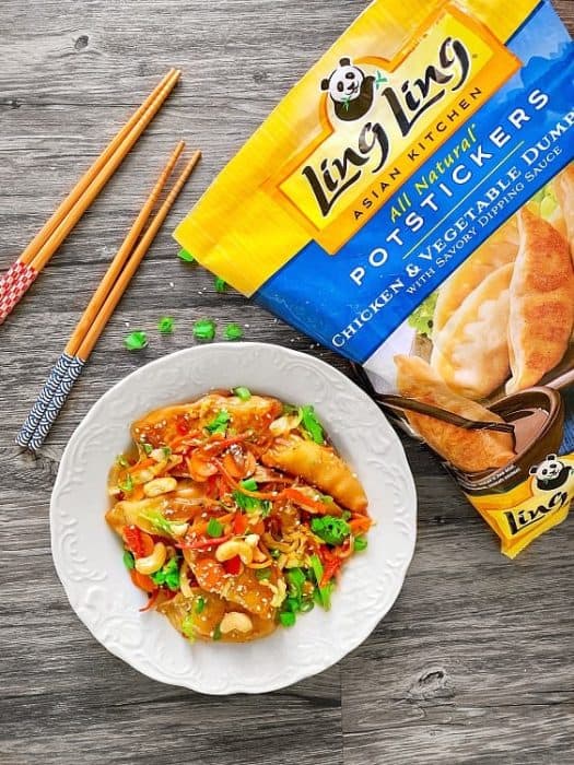 Quick Potsticker Stir Fry (using Frozen Potsticker/Dumpling)