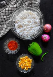 Quick Sweet Corn Fried Rice (15 Minutes Recipe) (15 Minutes Recipe)