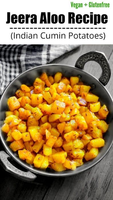 Jeera Aloo Recipe (How to make Jeera Aloo) Indian Cumin Potatoes