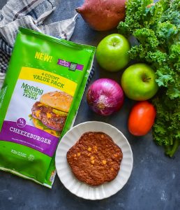 Best Fall Veggie Burger with Pickled Apple - Onion Coleslaw