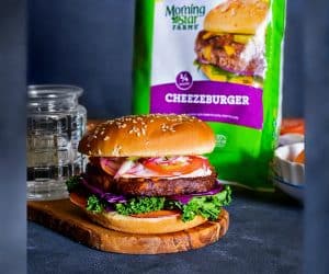 Best Fall Veggie Burger with Pickled Apple - Onion Coleslaw