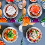 Best Fall Veggie Burger with Pickled Apple - Onion Coleslaw