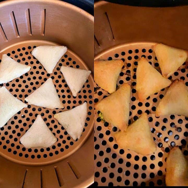 Bread Samosa Recipe - Fried, Baked and Air Fryer Version