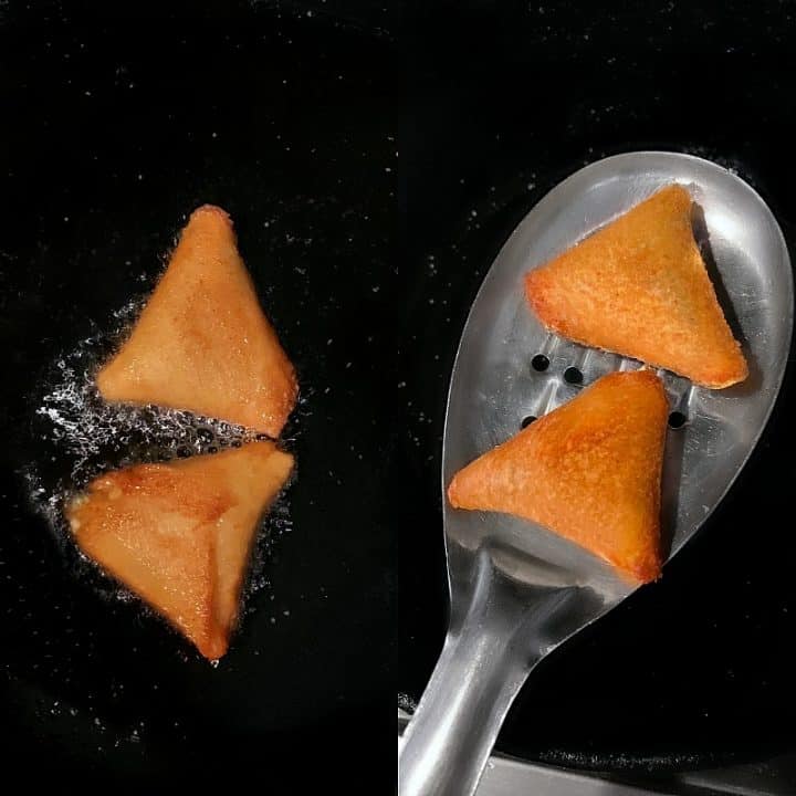 Bread Samosa Recipe - Fried, Baked and Air Fryer Version