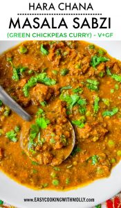 Hara Chana Masala Sabzi - Hare Chane ka Nimona