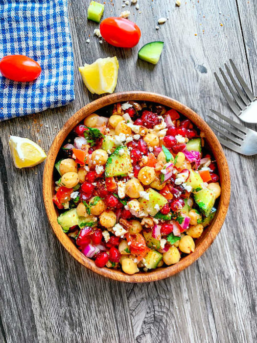 Indian Chickpea Salad Recipe (Chole Salad) Glutenfree