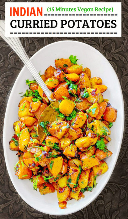 Indian Curried Potatoes (V + GF Recipe)