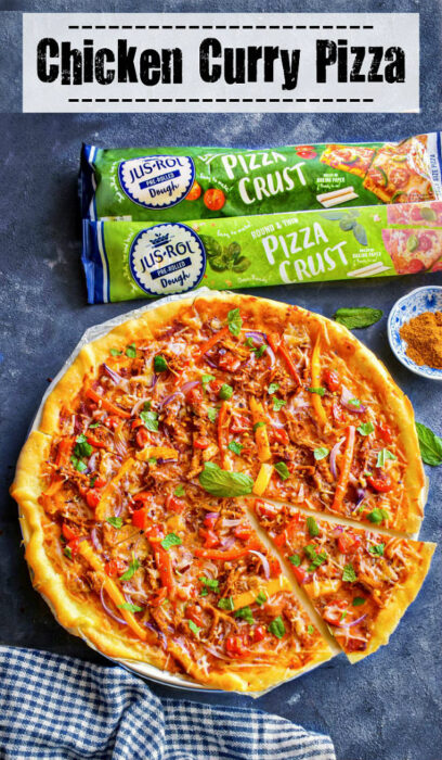 Indian Chicken Curry Pizza Recipe
