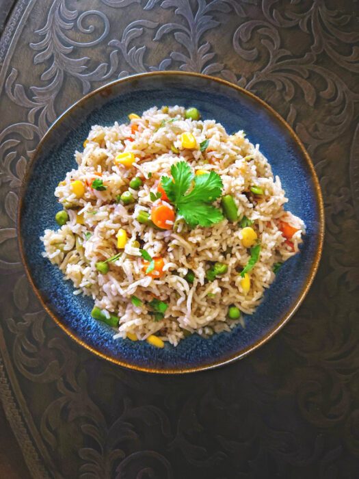 Brown Rice Vegetable Pilaf / Pulao
