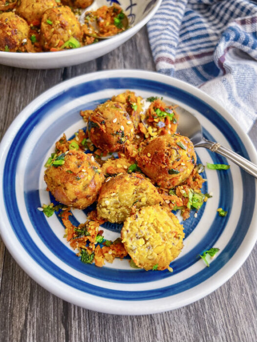 Dal ki Goli (Indian Lentil Balls) using Leftover Dal