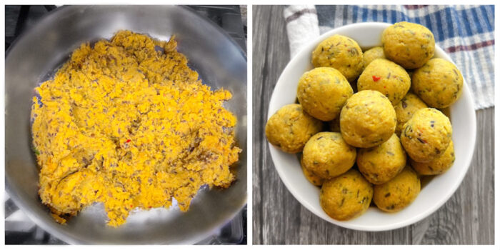 Dal ki Goli (Indian Lentil Balls) using Leftover Dal