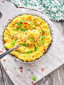 Indian Mashed Potatoes - Aloo Bharta (Mustard, Onion & Garlic)