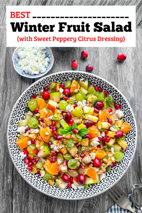 Best Winter Fruit Salad with Citrus Dressing