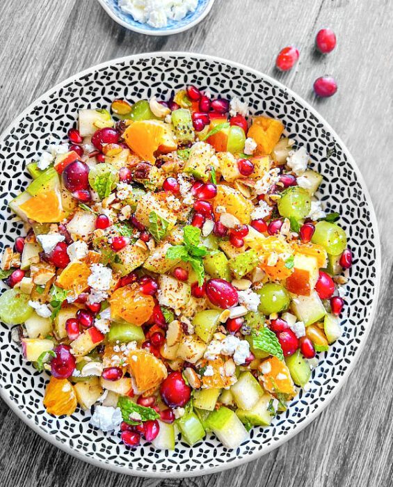 Best Winter Fruit Salad with Citrus Dressing