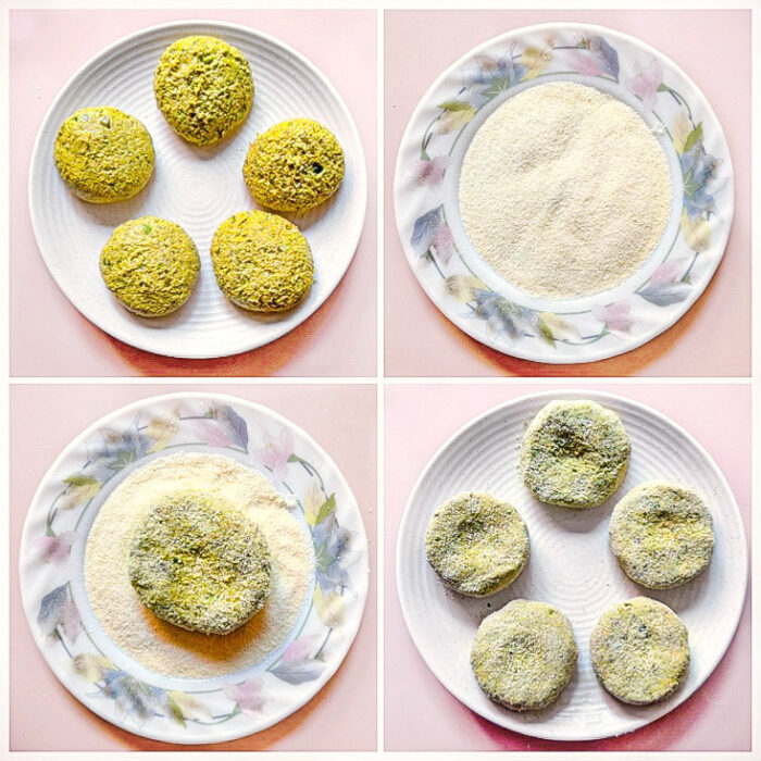 Hare Chane ke Kebab (Protein Packed with Oats & Walnuts)