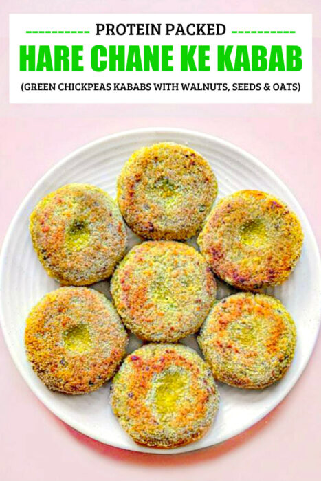 Hare Chane ke Kabab (Protein Packed with Oats & Walnuts) – The Harmonic ...