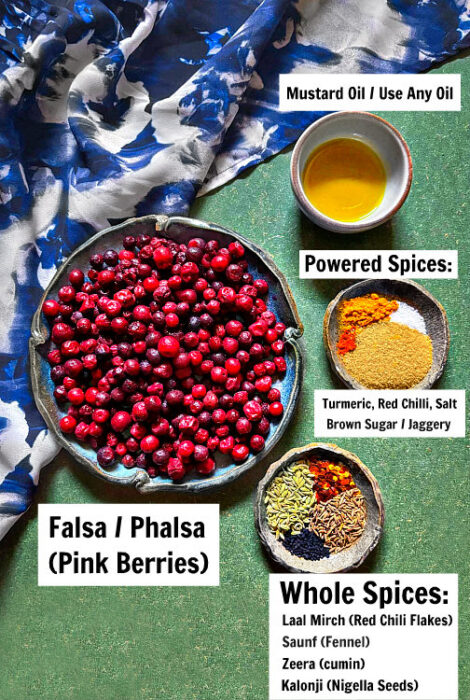 Khatti Meethi Falsa Chutney (Phalsa Chutney with Jaggery)