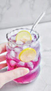 Sugar Free Pink Lemonade Recipe (with Blue Pea Tea)