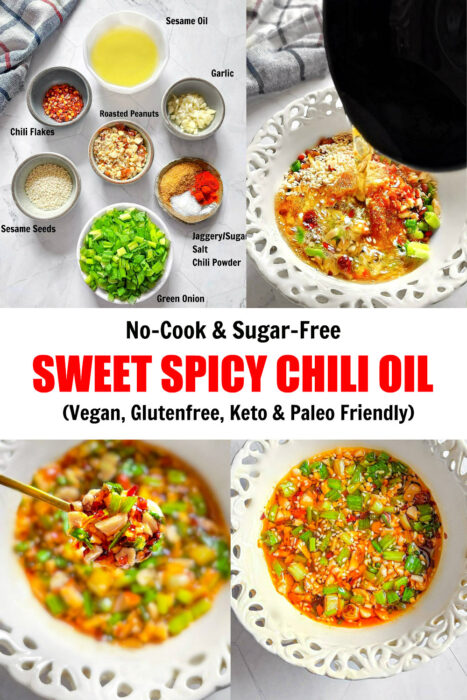 No-Cook Sweet Spicy Chili Oil (No Sugar)